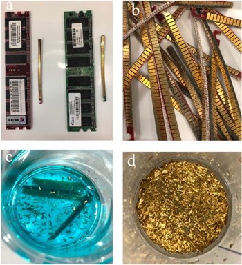 Recovery of gold from e-waste via food waste byproducts - IOPscience