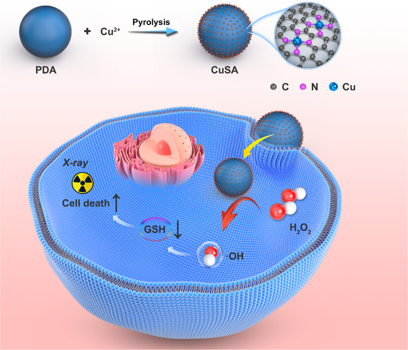 A light-controlled single-atom nanozyme hydrogels for glutathione ...