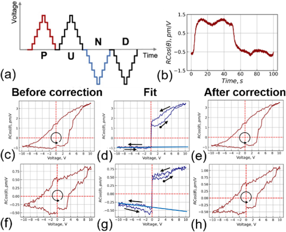 Defining ferroelectric characteristics with reversible piezoresponse ...
