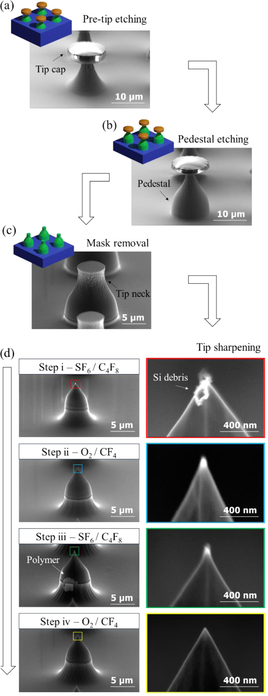Probe chip nanofabrication enabled reverse tip sample scanning probe ...