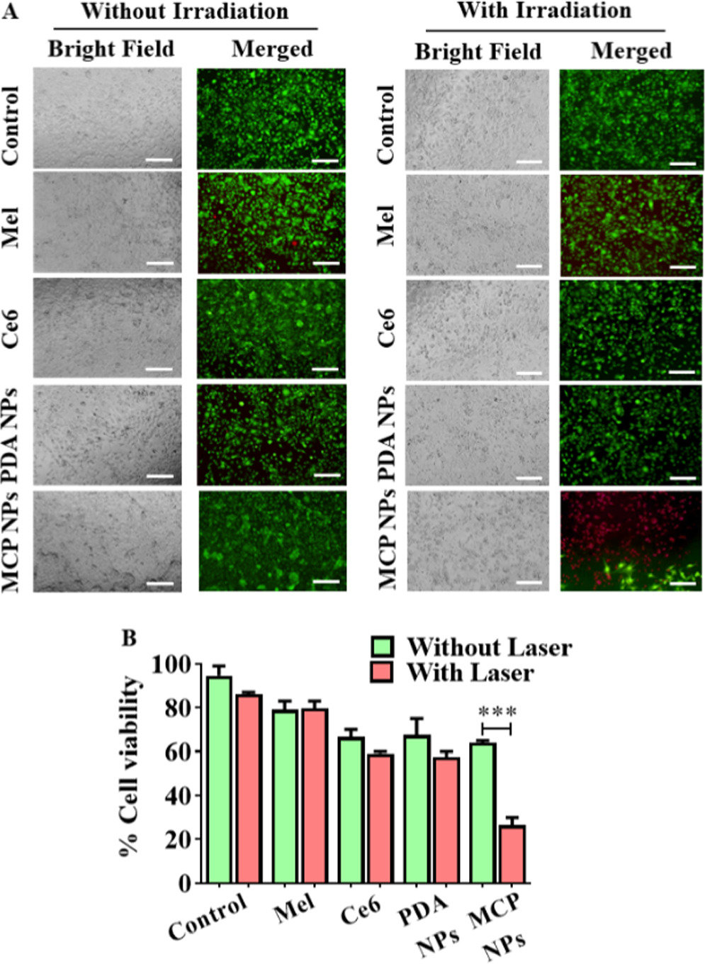 Melanin-Ce6-loaded polydopamine nanoparticles-based enhanced ...