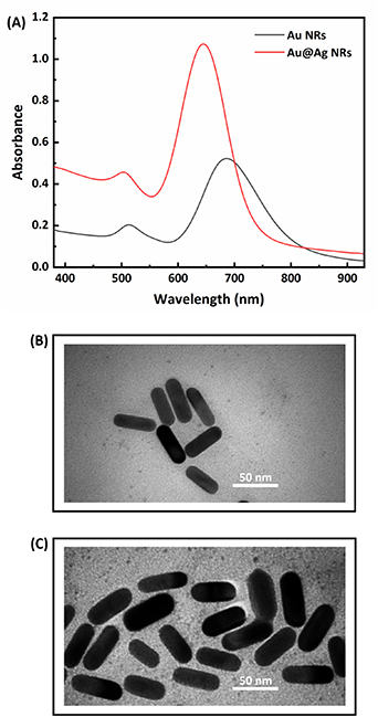Synthesis of Au@Ag core-shell nanorods with tunable optical properties - IOPscience