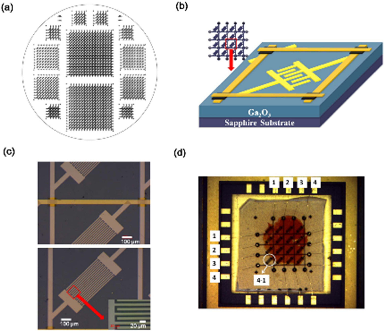 Multi-pixels gallium oxide UV detector array and optoelectronic applications - IOPscience