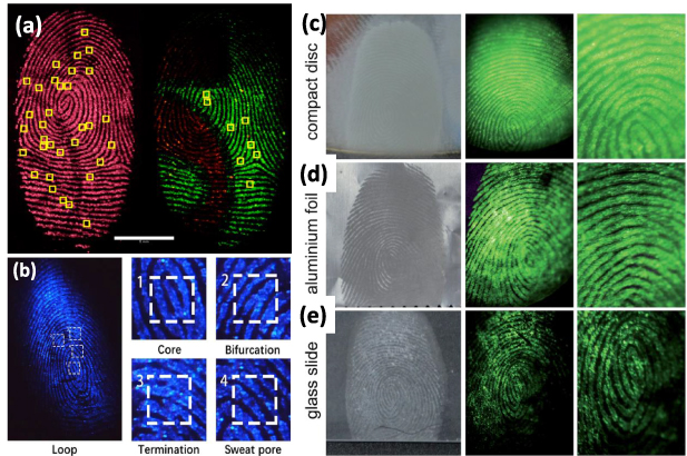 Luminescent nanomaterials for developing high-contrast latent ...