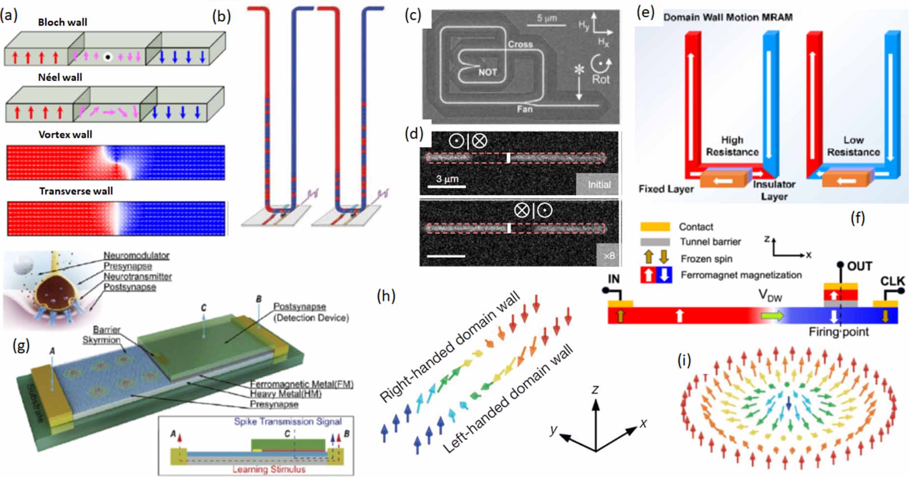 Magnetic domain wall and skyrmion manipulation by static and dynamic ...