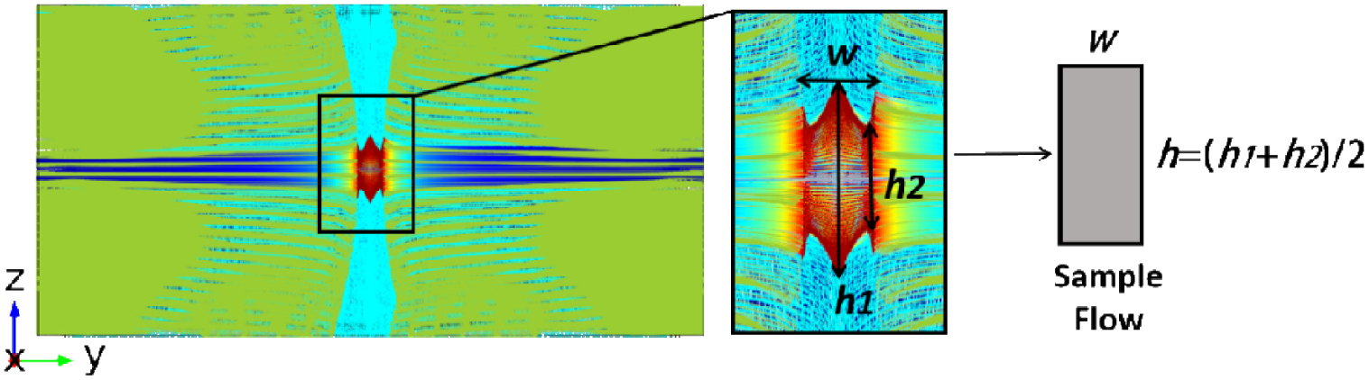 Microfluidic hydrodynamic focusing for high-throughput applications ...