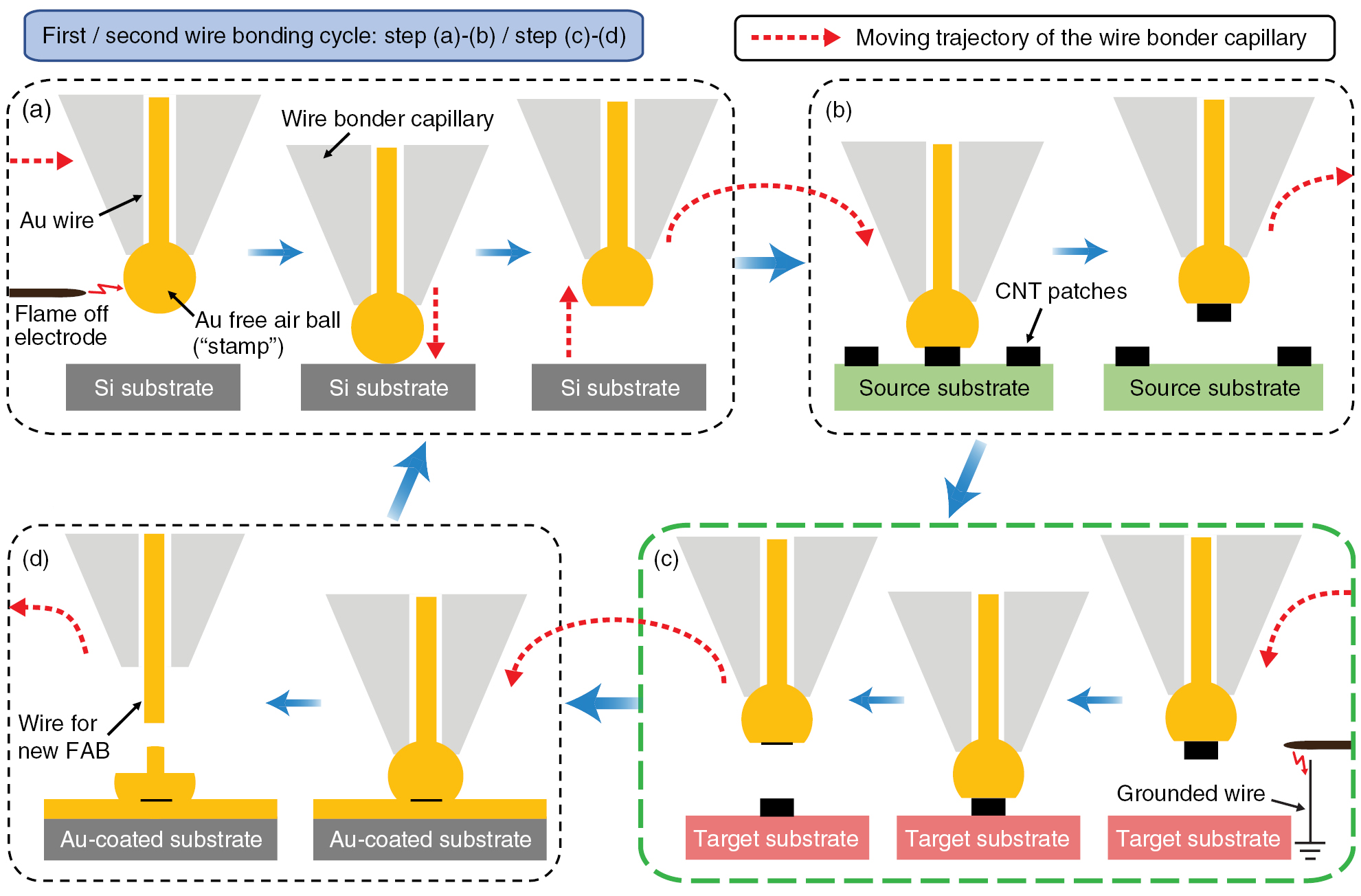 Transfer printing of nanomaterials and microstructures using a wire ...