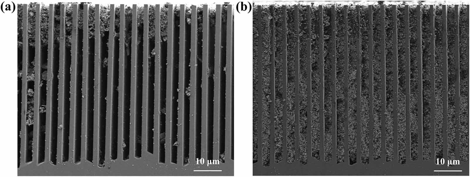 Fabrication of high-aspect-ratio neutron absorption gratings by ...
