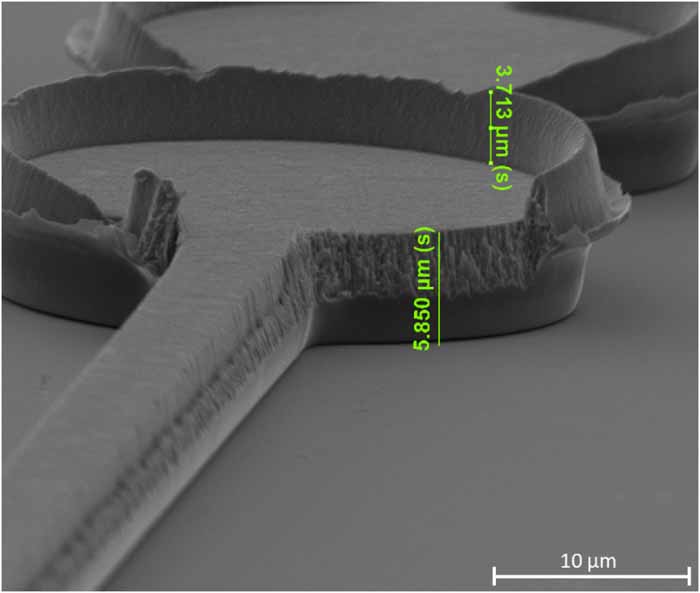 High thickness material lift-off using multi-layer photoresist - IOPscience