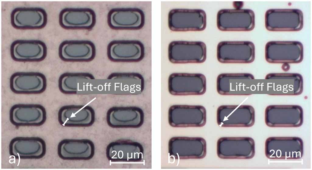 High thickness material lift-off using multi-layer photoresist - IOPscience