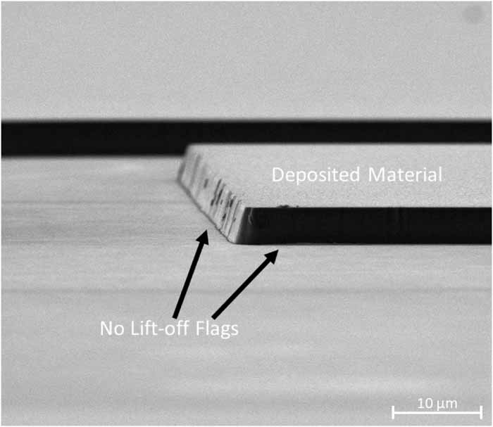 High thickness material lift-off using multi-layer photoresist - IOPscience