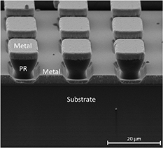 High thickness material lift-off using multi-layer photoresist - IOPscience