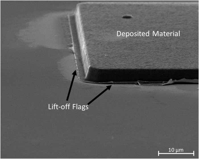 High thickness material lift-off using multi-layer photoresist - IOPscience