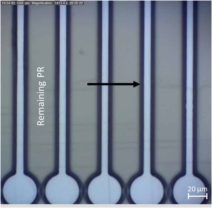 High thickness material lift-off using multi-layer photoresist - IOPscience