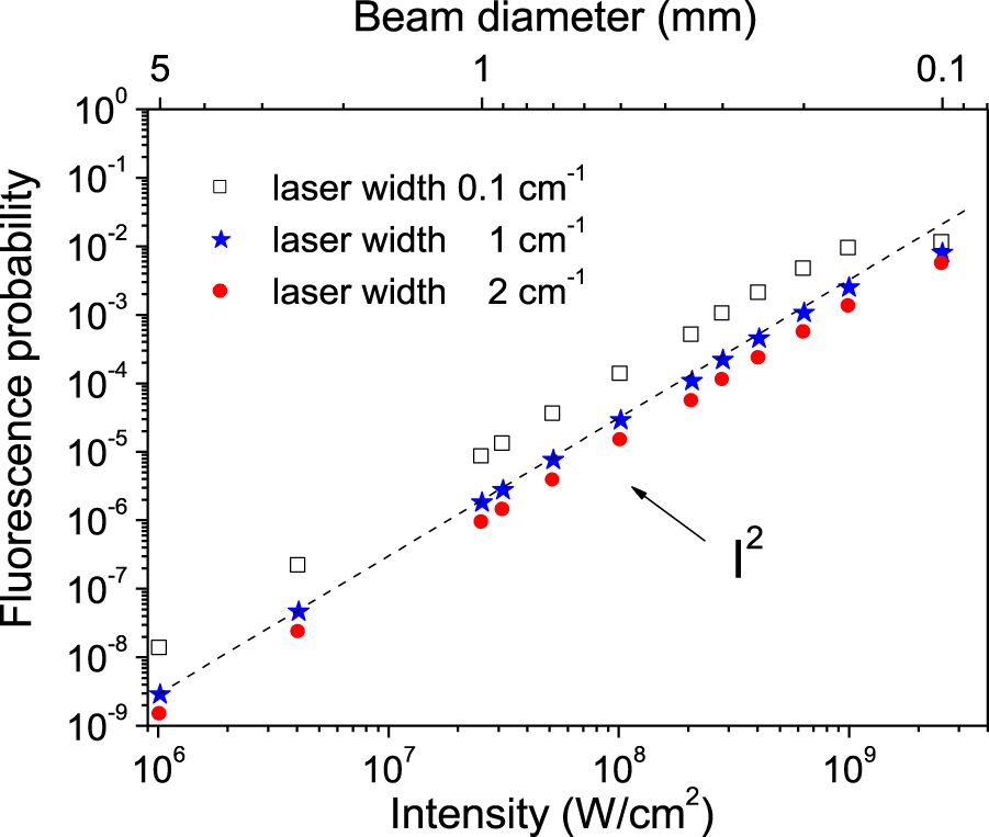 Two-photon absorption laser induced fluorescence: rate and density ...