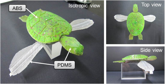 A turtle-like swimming robot using a smart soft composite (SSC ...