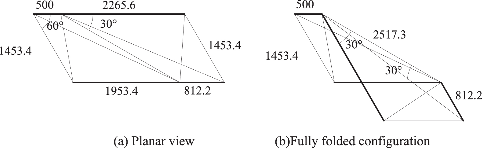 Geometric design and mechanical behavior of a deployable cylinder with ...
