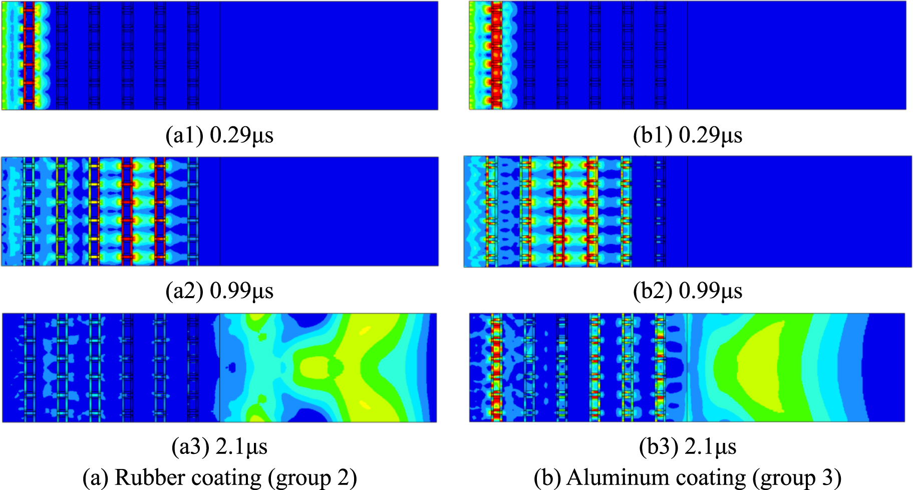 Design of resonant structures in resin matrix to mitigate the blast ...