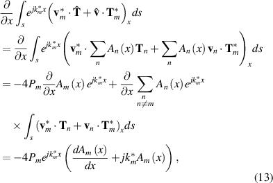 Excitation of guided wave modes in arbitrary cross-section structures by applied surface ...