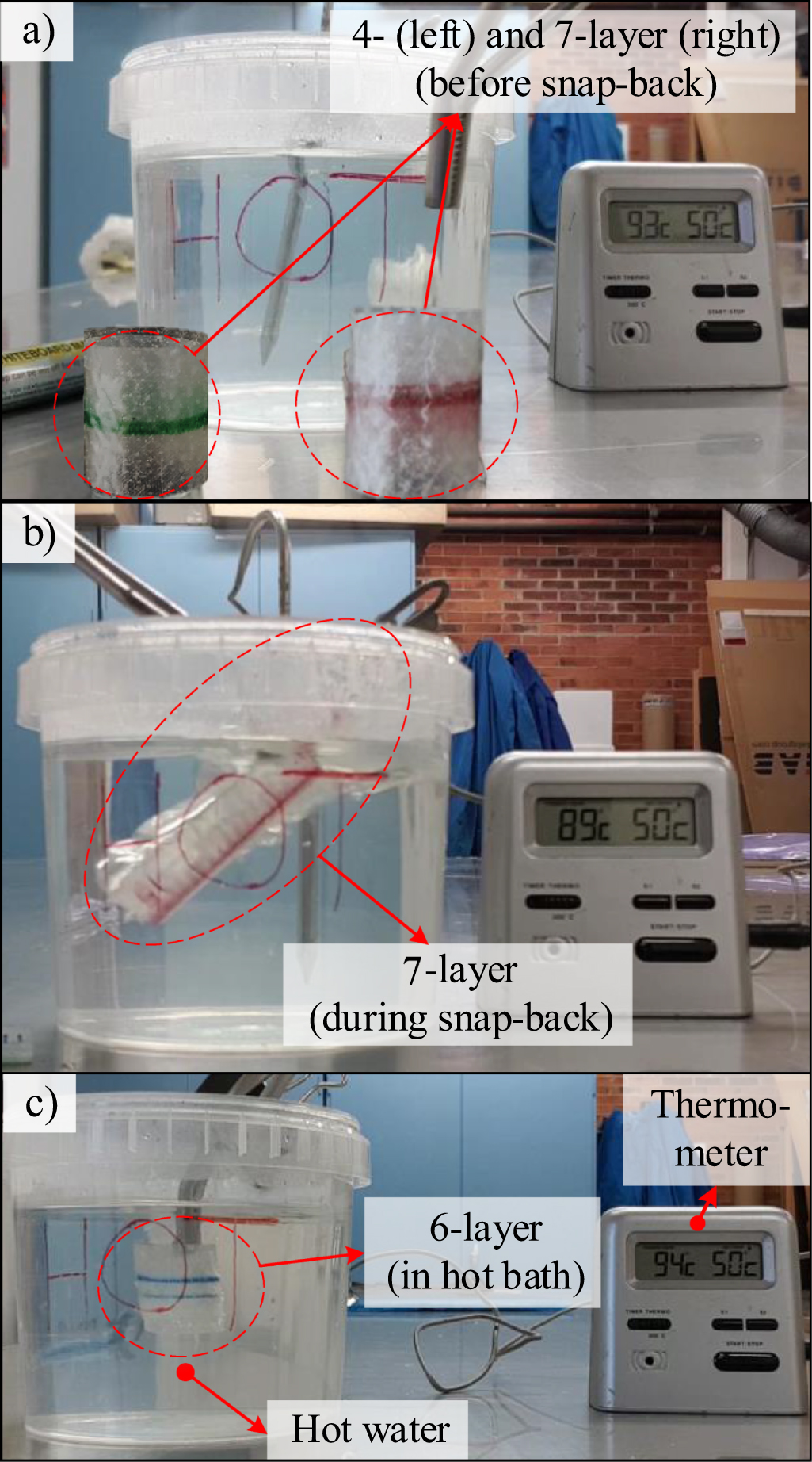 Toward thermal stimulation of shape memory polymer composite bistable ...
