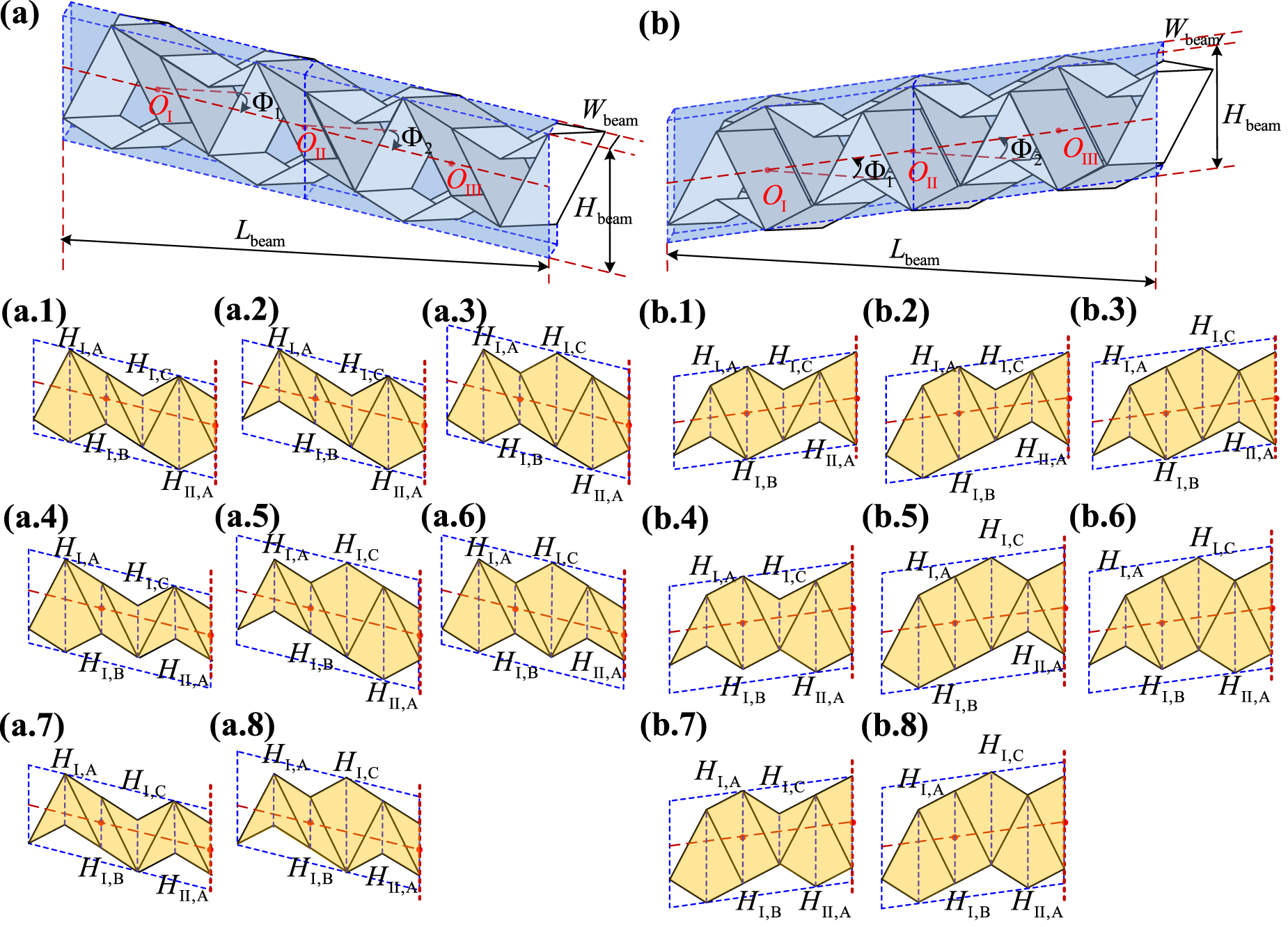 A novel origami mechanical metamaterial based on Miura-variant designs ...