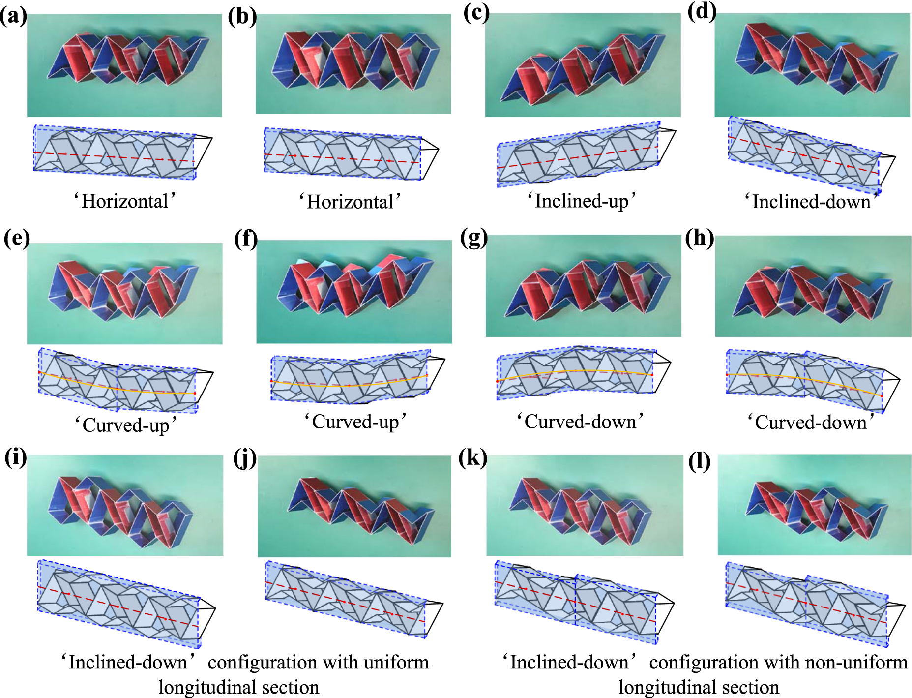 A novel origami mechanical metamaterial based on Miura-variant designs ...