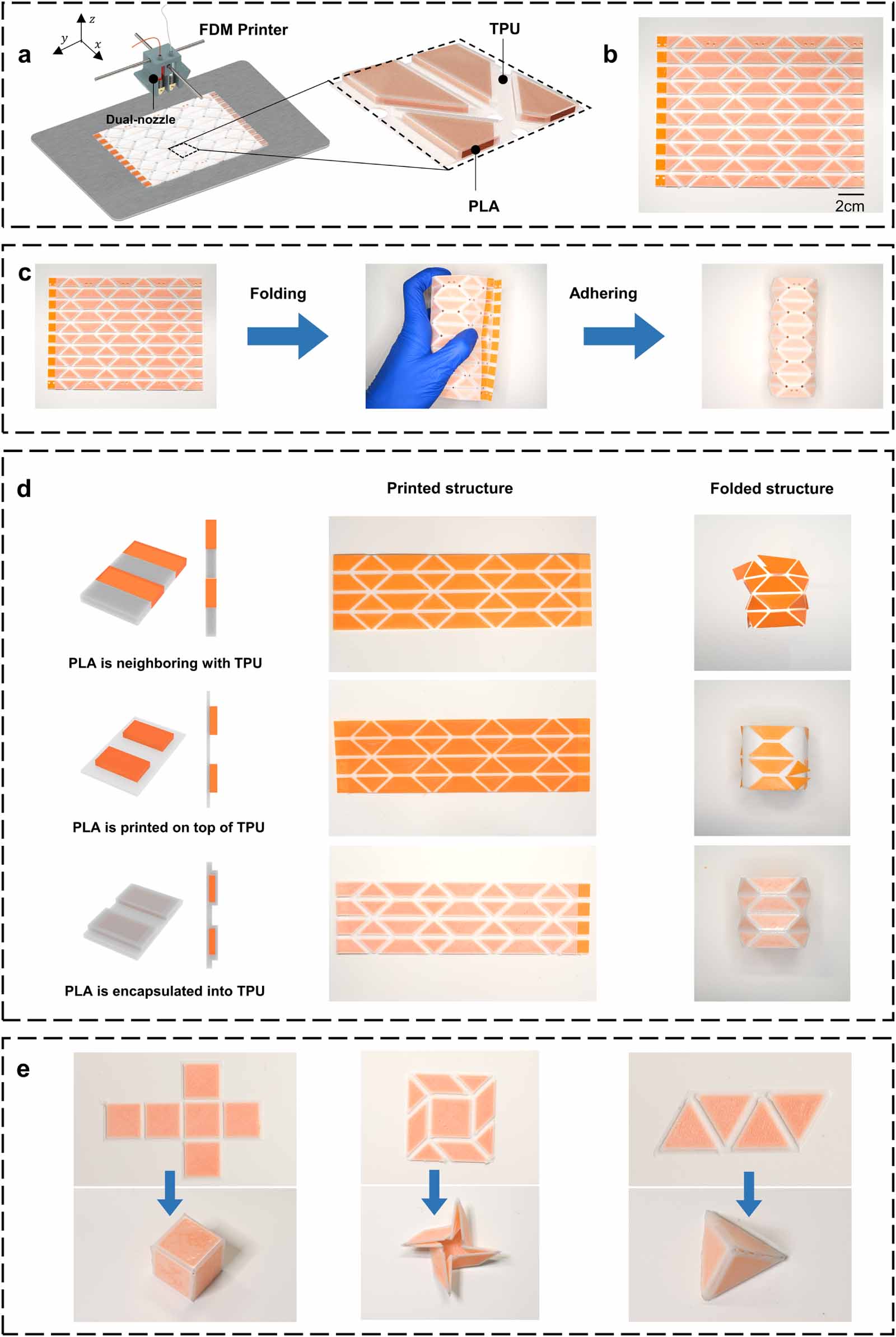 Rigid-flexible coupled origami robots via multimaterial 3D printing ...