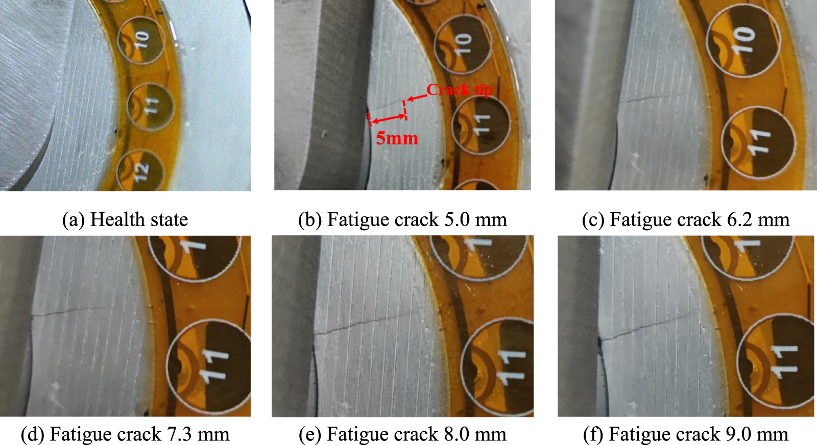Hole-edge crack monitoring in attachment lug with large bolt hole based ...