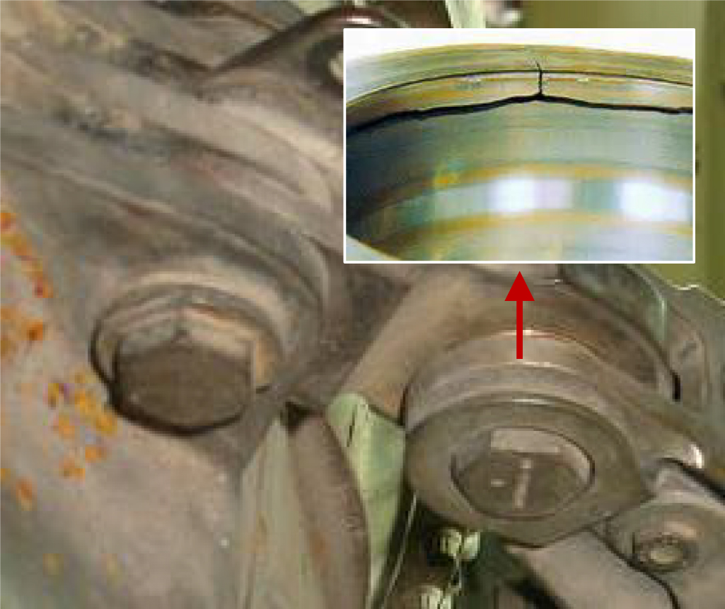 Hole-edge crack monitoring in attachment lug with large bolt hole based ...