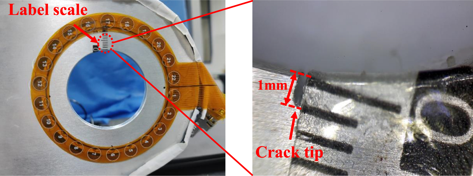 Hole-edge crack monitoring in attachment lug with large bolt hole based ...