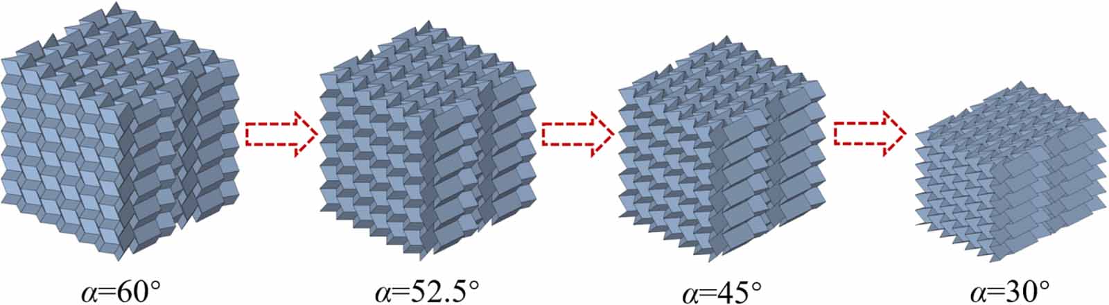 Quasi-static compressive behaviour of a novel origami-inspired 3D ...