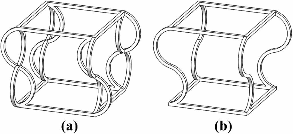 3D arc-shaped structure design of compression-twist coupling ...