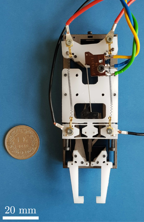 Design and modelling of a flexure-based bistable gripper powered by ...