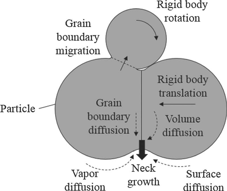 Estimation of solid-state sintering and material parameters using phase ...