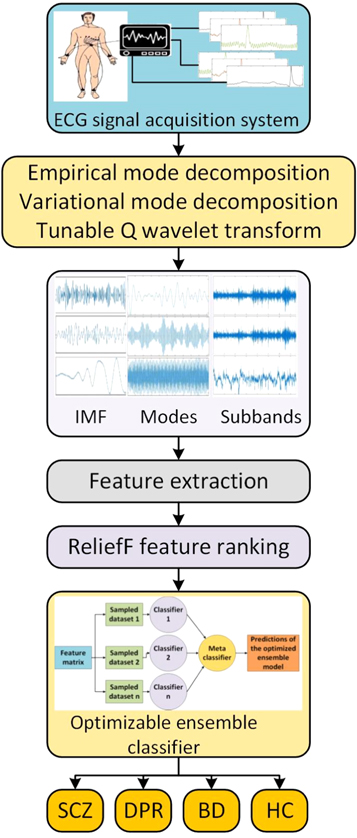 ECGPsychNet: an optimized hybrid ensemble model for automatic detection of psychiatric disorders ...