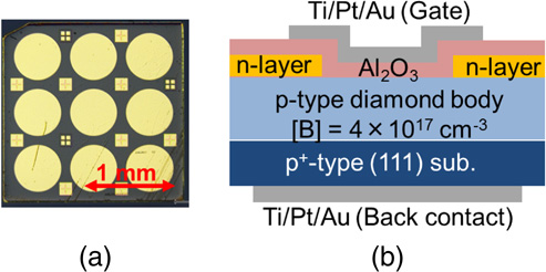 Direct observation of inversion capacitance in p-type diamond MOS ...