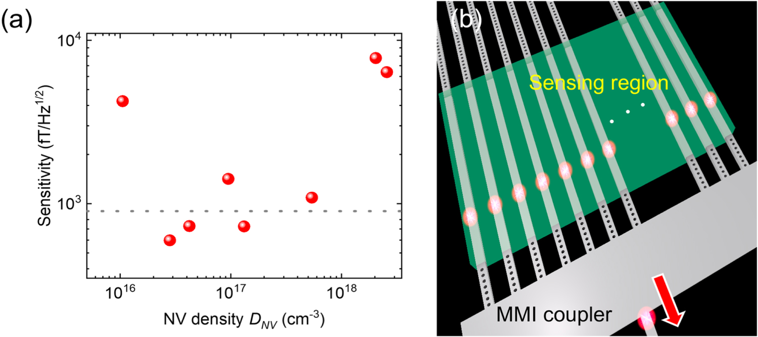 Design of an ultra-sensitive and miniaturized diamond NV magnetometer ...