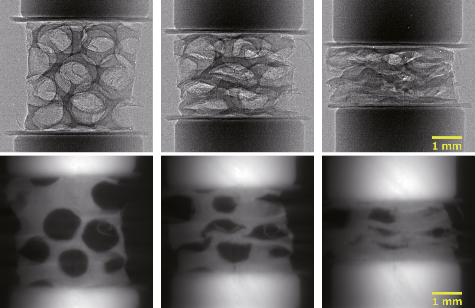 Real-time observation of compressive fracture of porous material by 10 ...