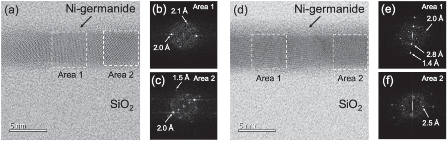 Formation of ultra-thin NiGe film with single crystalline phase and ...