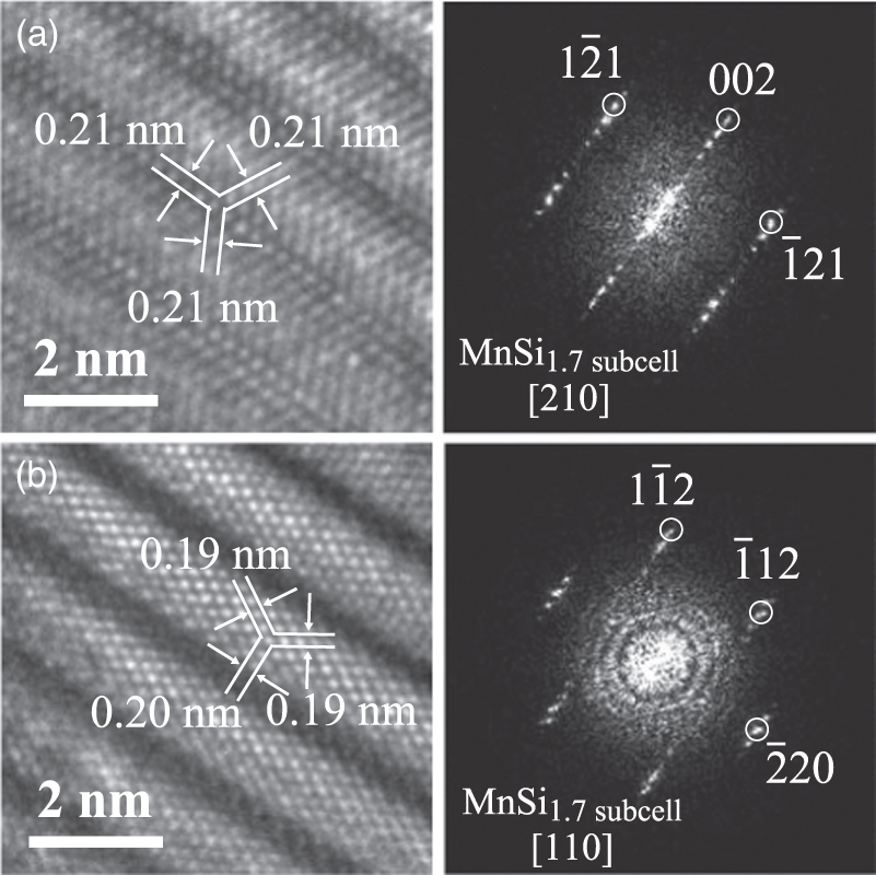 Synthesis of MnSi1.7 nanosheet bundles from CaSi2 crystal powders using ...