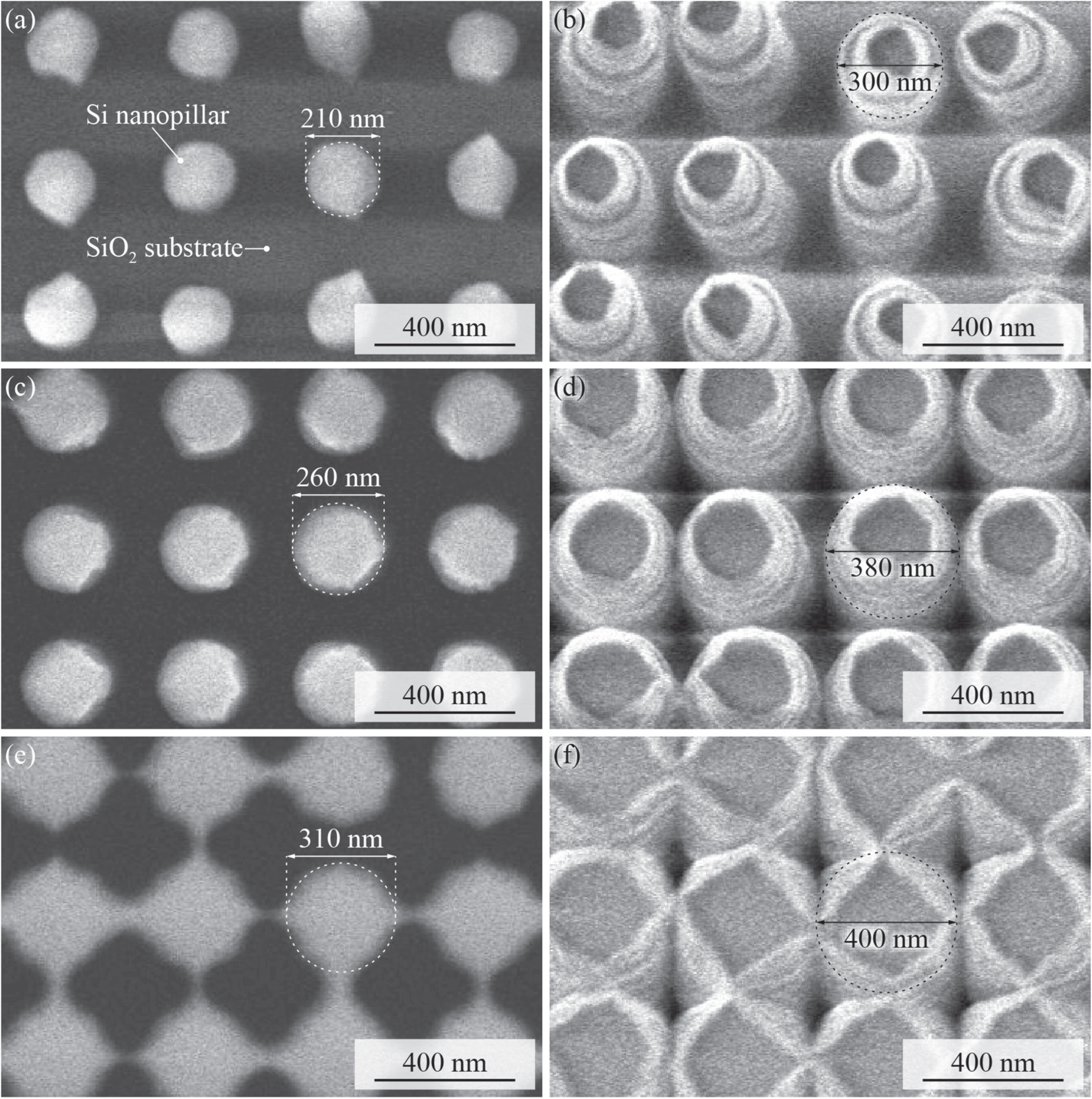 Fabrication of high-aspect-ratio SiO2 nanopillars by Si thermal ...