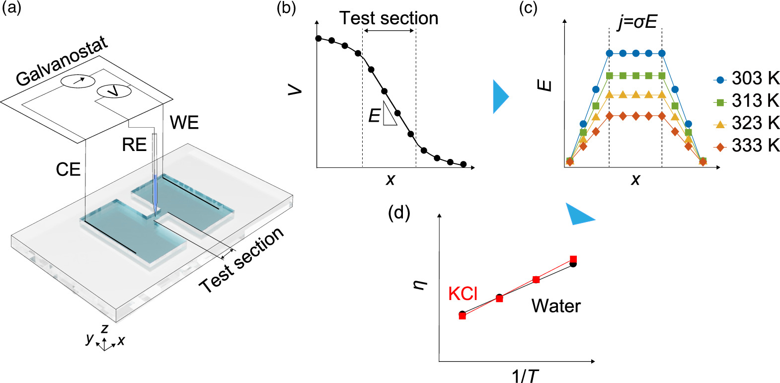 Scanning glass microelectrode technique for investigating temperature ...