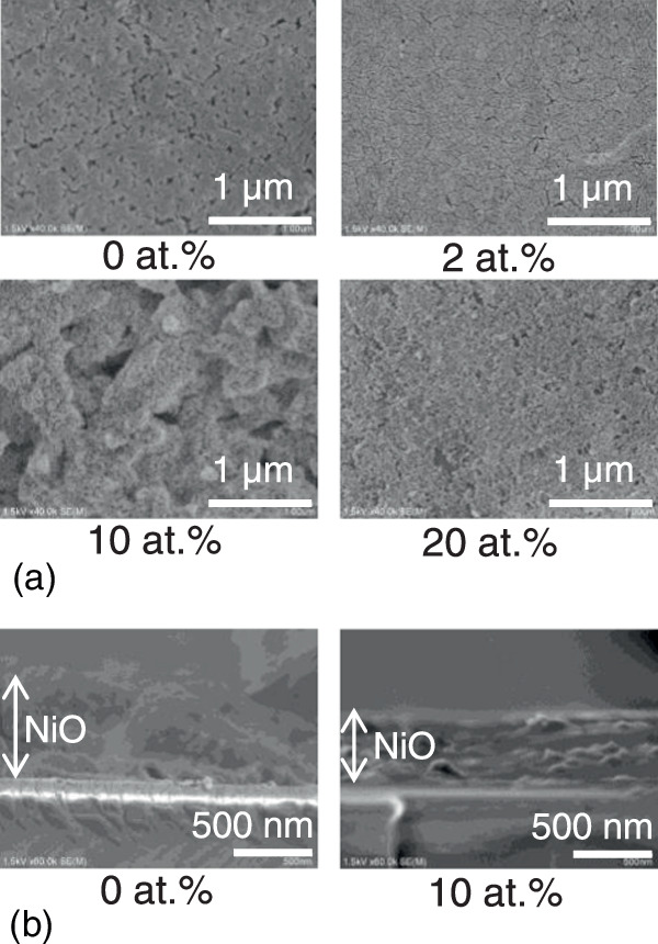Investigating electrical properties and crystal growth in NiO thin ...