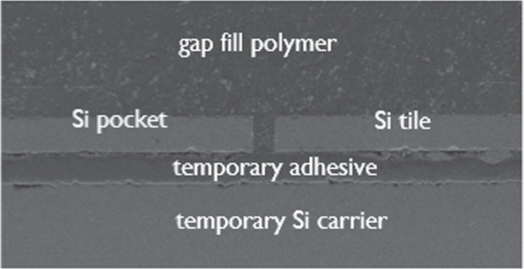 Wafer reconstitution: embedded multi-die III-V and silicon co ...