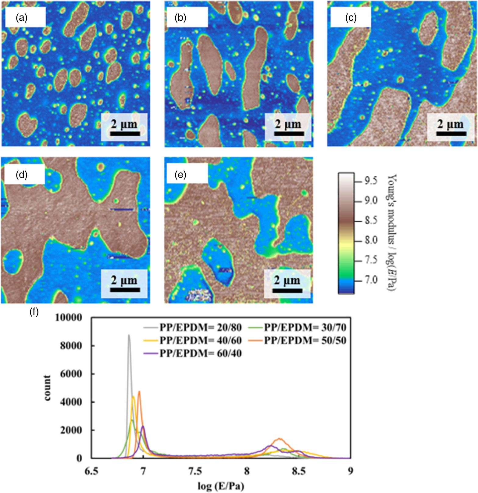 The study on the micromechanical mechanism of PP/EPDM blends and PP ...