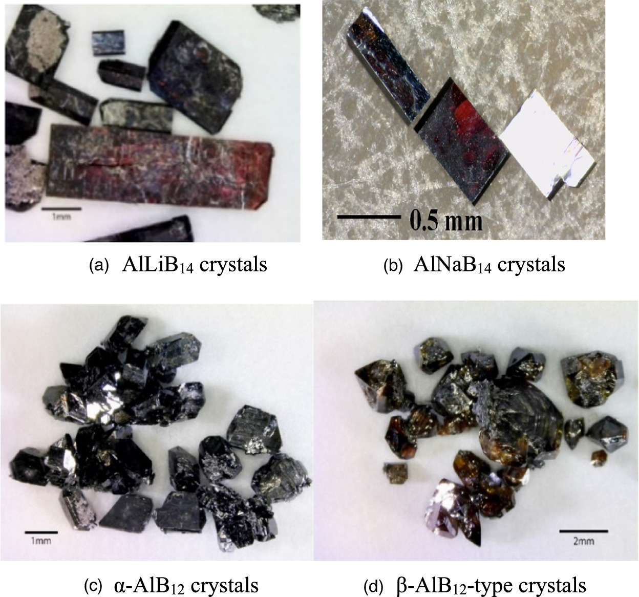 Syntheses of AlLB14(L=Li or Na) crystals using alkali fluorides and its ...