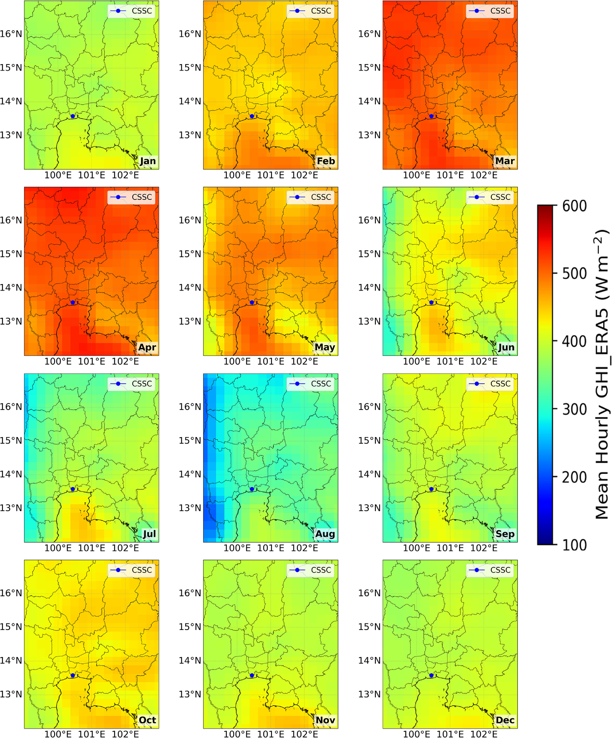 Simulation of photovoltaic power output using ERA5 reanalysis dataset ...