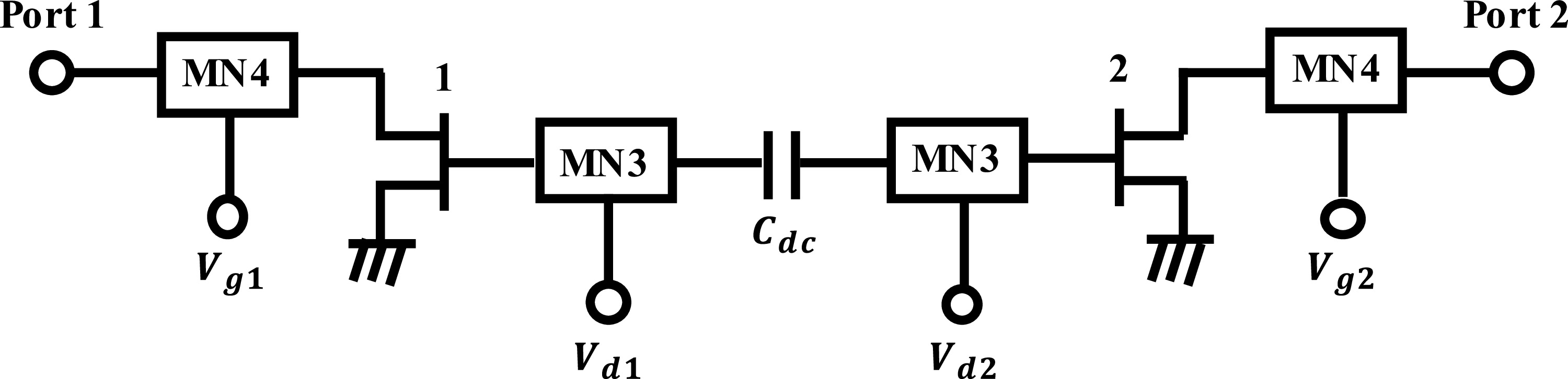 GaN/SiC SPDT gain switch MMICs utilizing bidirectional FET amplifiers ...