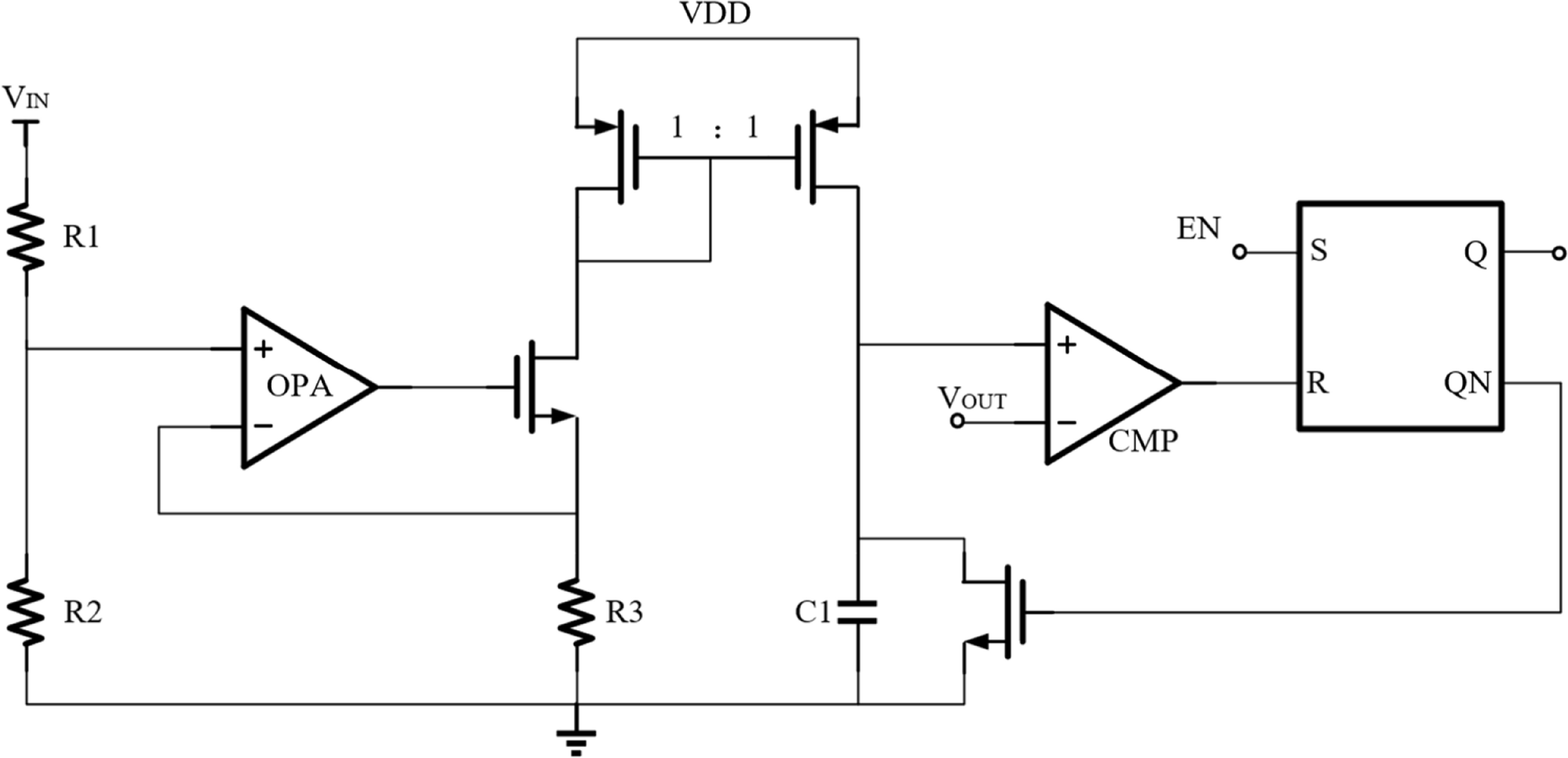 High-efficiency DC-DC Buck converter for a 55 nm BCD process with 98.37 ...