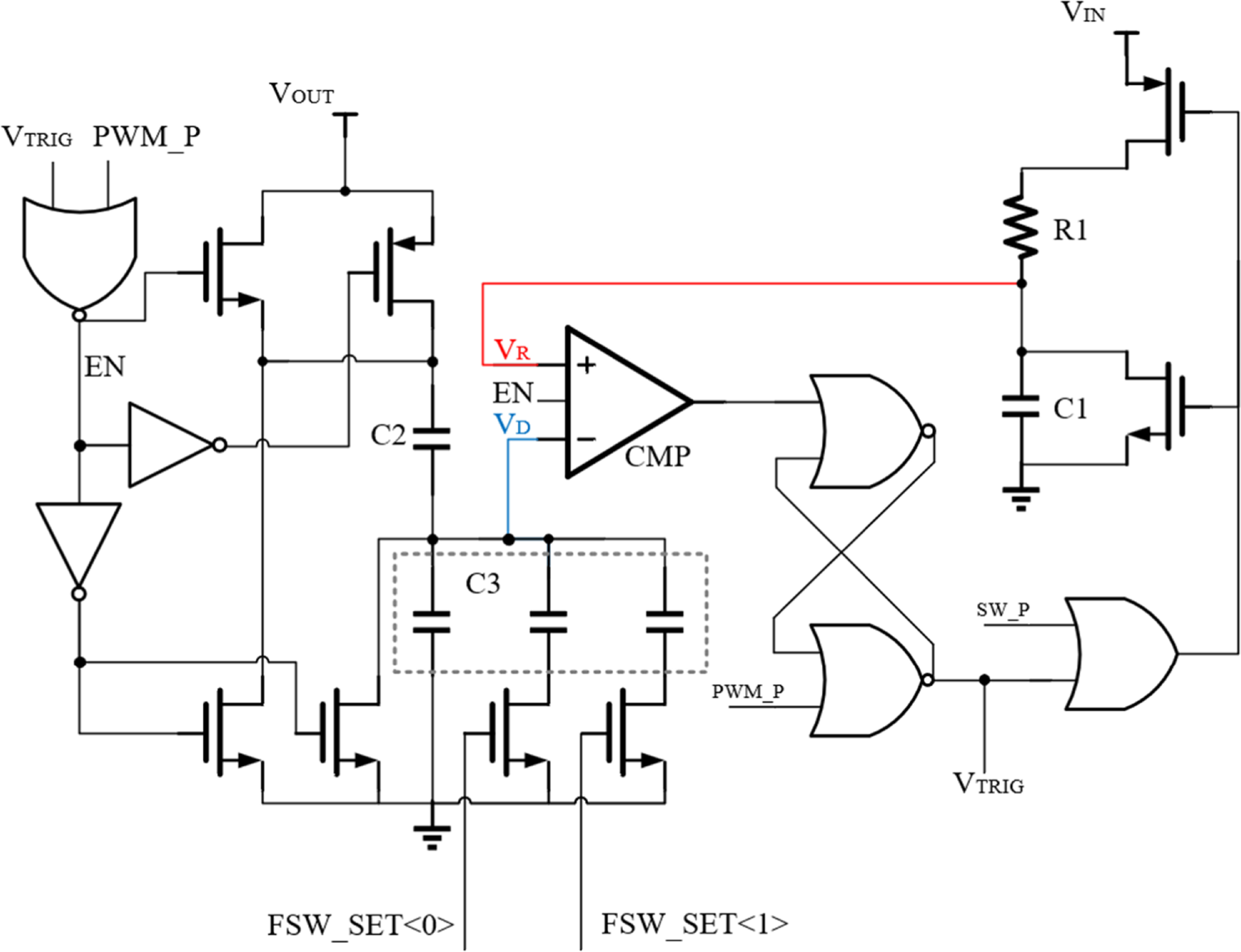 High-efficiency DC-DC Buck converter for a 55 nm BCD process with 98.37 ...